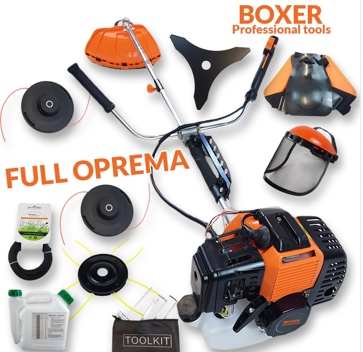 BOXER trimer za travu - full oprema 125 – Mediteran Shop