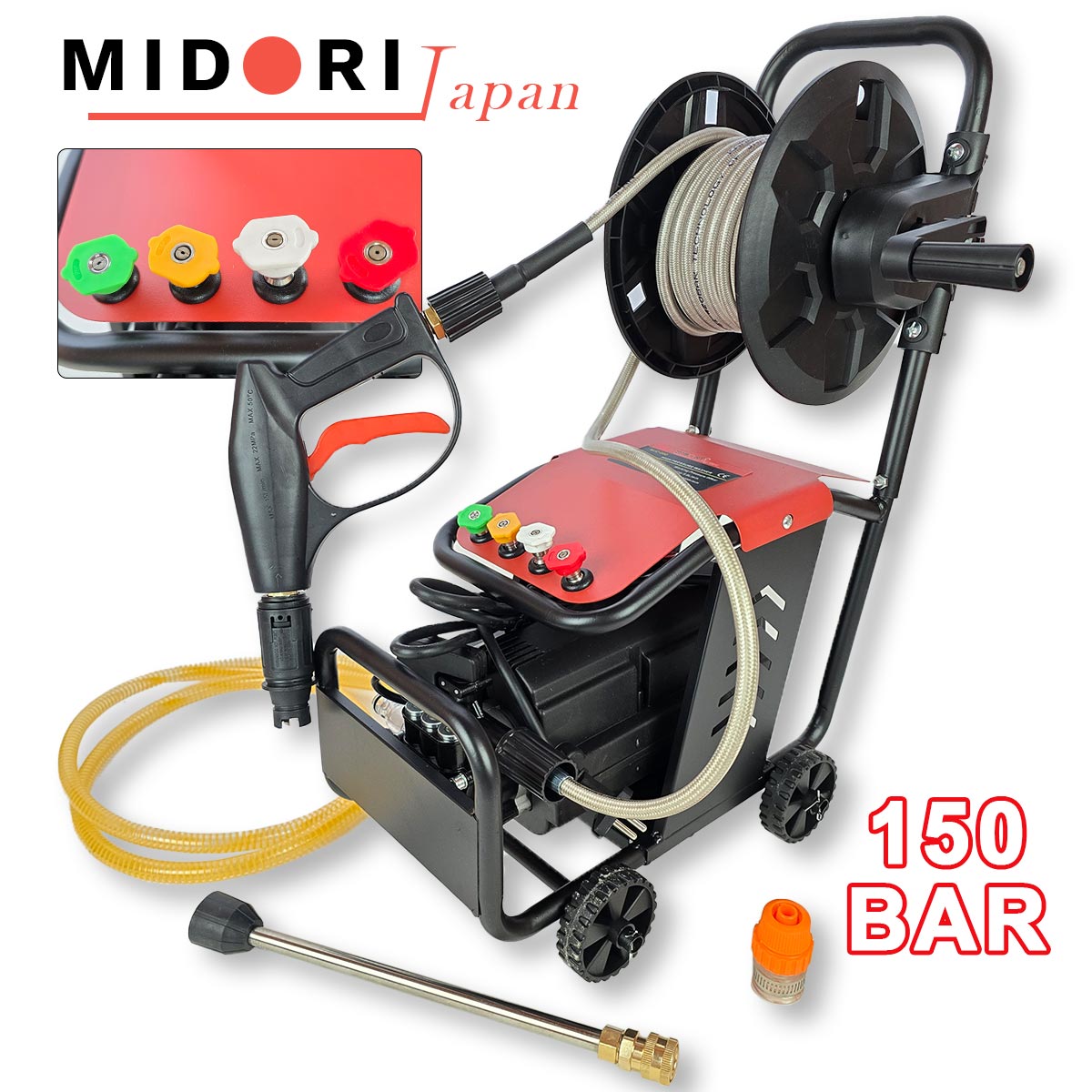 Midori Japan električni miniwash 150 Bar – Mediteran Shop